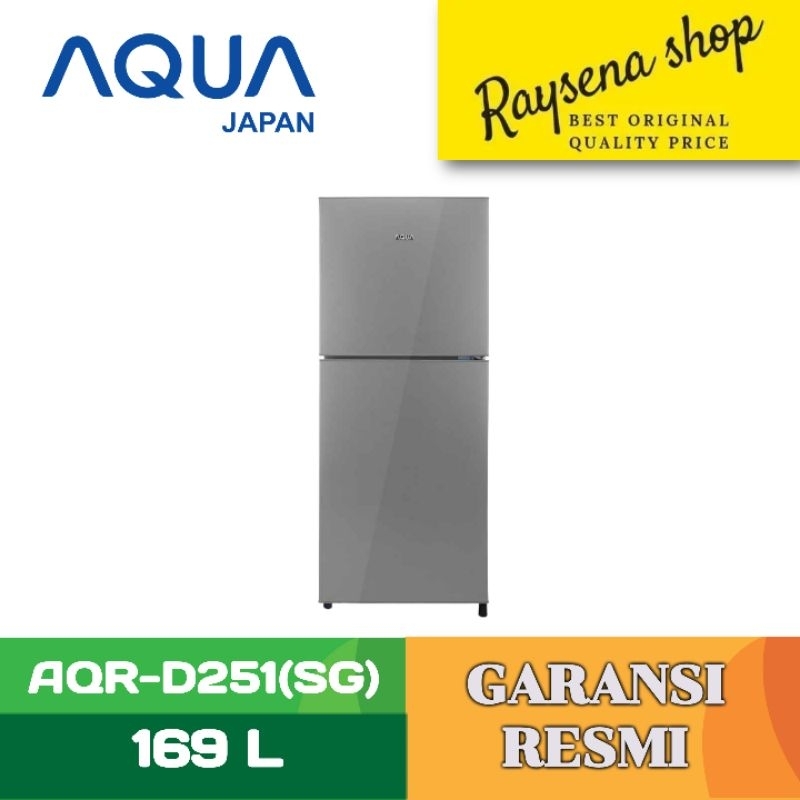 Jual AQUA KULKAS 2 PINTU KECIL SMALL 2 DOOR REFRIGERATOR AQR-D251(SG) | Shopee Indonesia