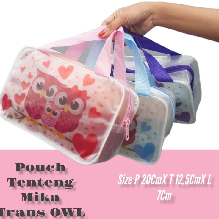 Jual POUCH KOSMETIK TRANS MIKA TALI TENTENG | Shopee Indonesia
