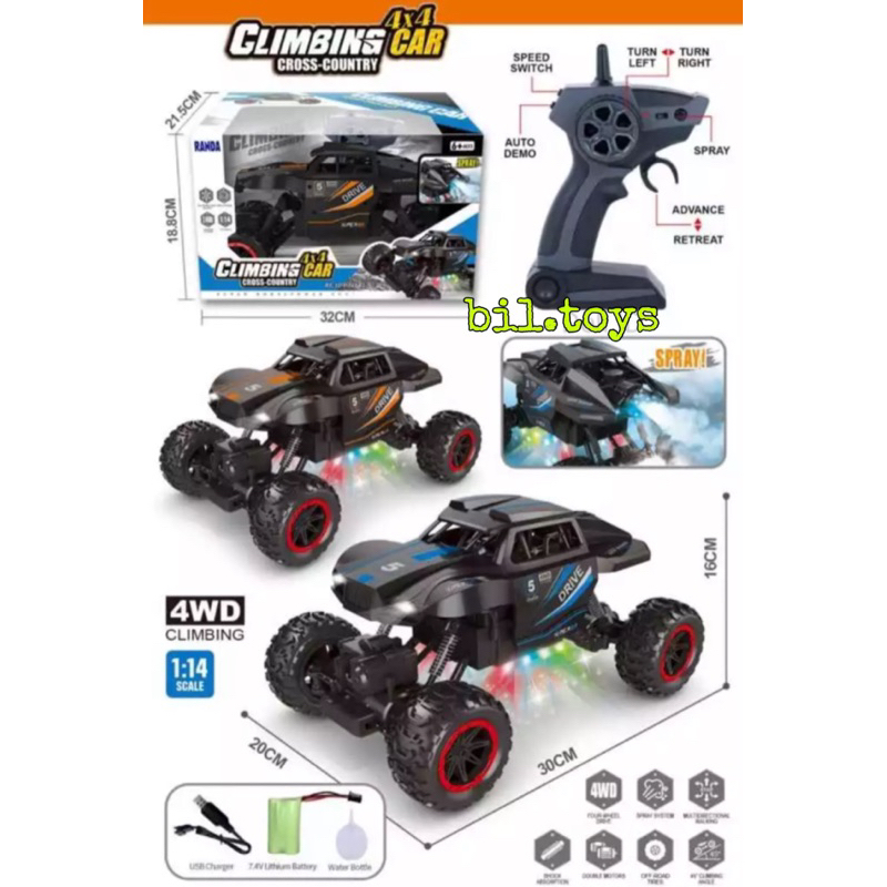 Jual MOBIL REMOT KONTROL 4WD 2,4Ghz KELUAR ASAP MAINAN RC REMOTE ...