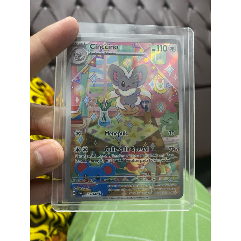 Jual TCG POKEMON ORIGINAL AR CINCCINO HARGA SUDAH TERMASUK INNERSLEEVE DAN TOPLOADER | Shopee ...