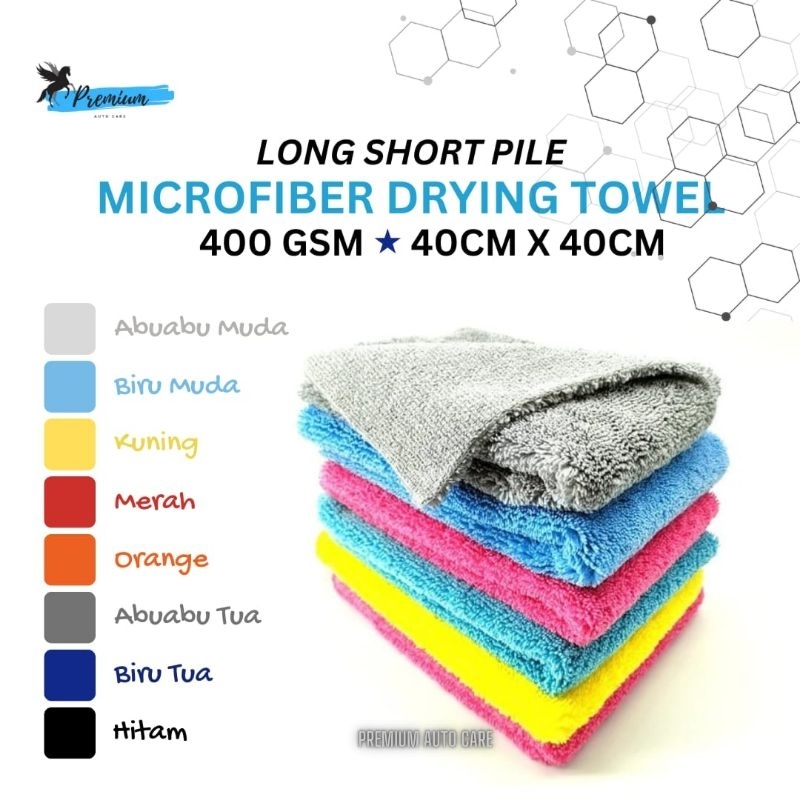 Jual PREMIUM AUTO CARE Kain Lap Edgeless Microfiber Towel 40x40cm 400gsm Premium Quality - Long ...
