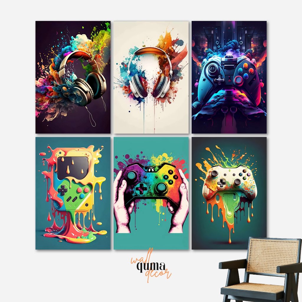 Jual Hiasan Dinding Tema Gaming Art Poster Kayu Ukuran 20x30 cm ...