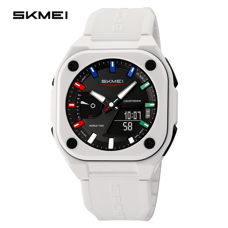 Jual Jam Tangan Pria Analog Digital SKMEI - 2328 - WHITE water resist ...