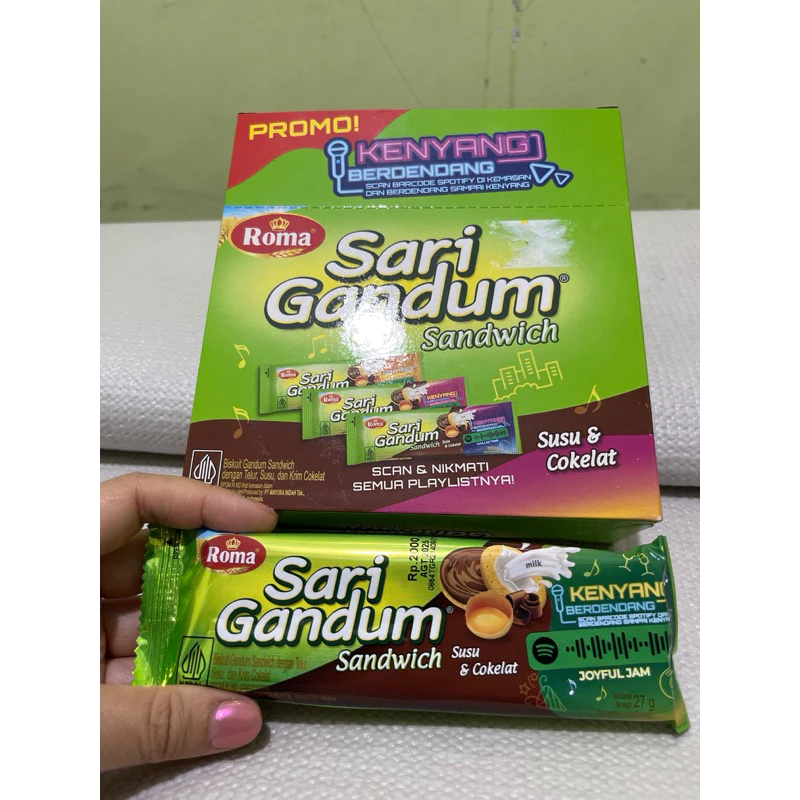 Jual (BOX) Roma Sari Gandum Cokelat Box (12pcs) | Shopee Indonesia