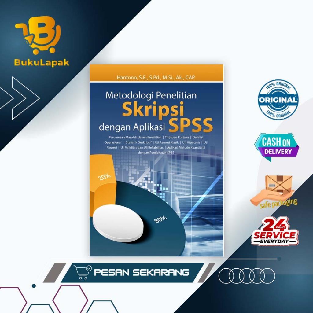 Jual Buku Metodologi Penelitian Skripsi dengan Aplikasi SPSS - Deepublish | Shopee Indonesia