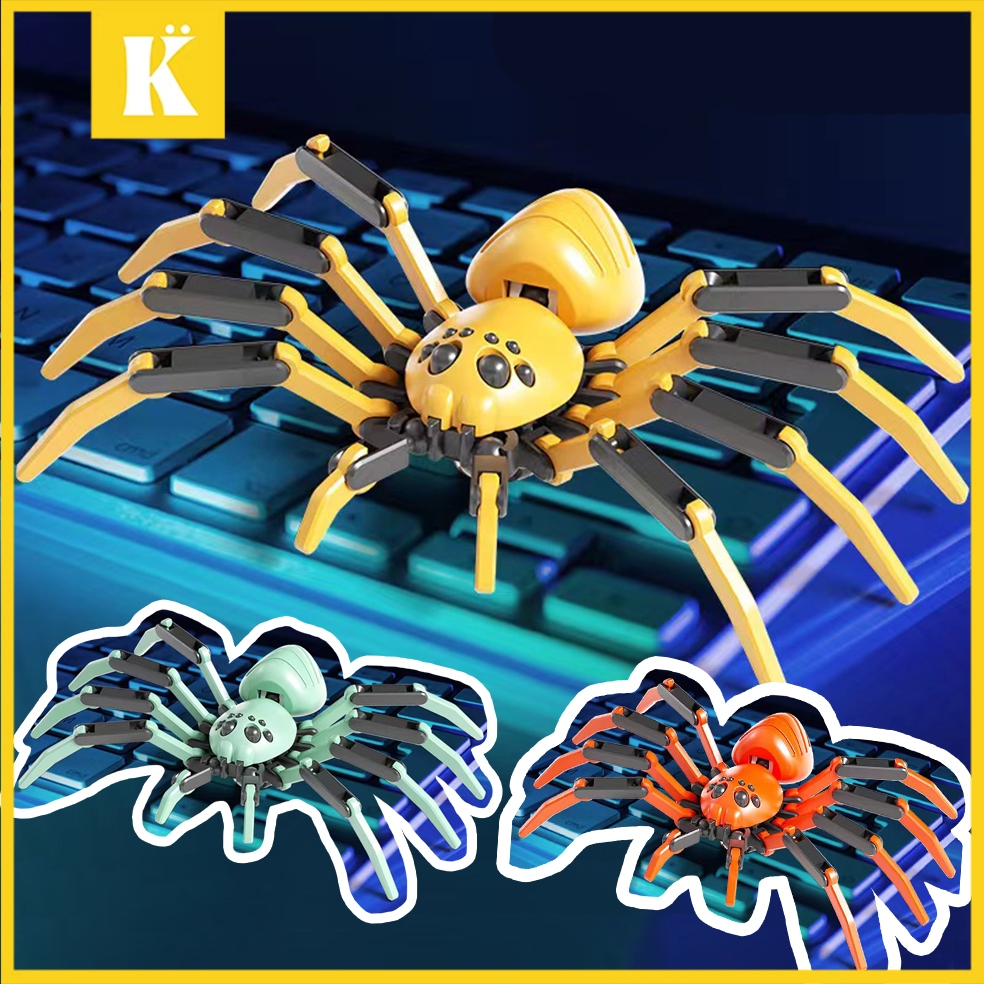 Jual Keeppley Spider 3D Printed Articulated Action Laba-laba Mainan ...