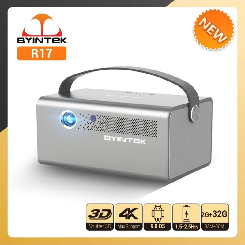 Jual BYINTEK R17 Projector 4K Smart 3D Android WiFi Portable DLP Mini ...