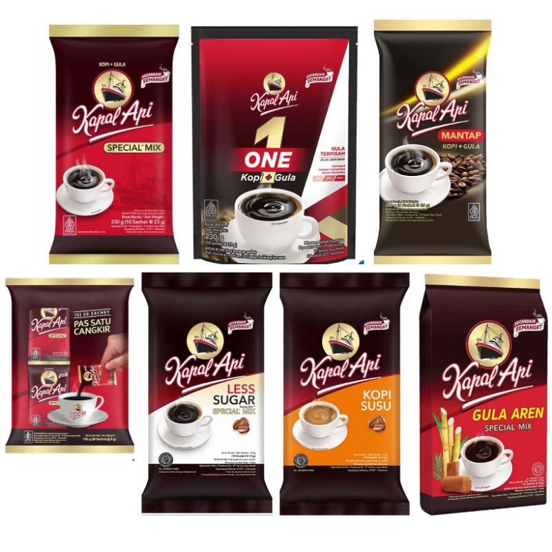 Jual Kapal Api Aneka Kopi sachet Special mix kopi mantab gula dan susu ...