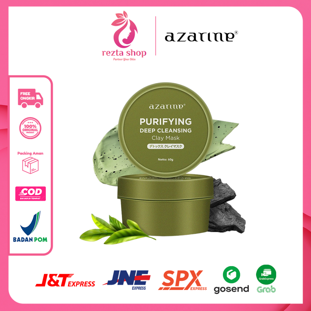 Jual AZARINE Purifying Deep Cleansing Clay Mask 60g | Shopee Indonesia
