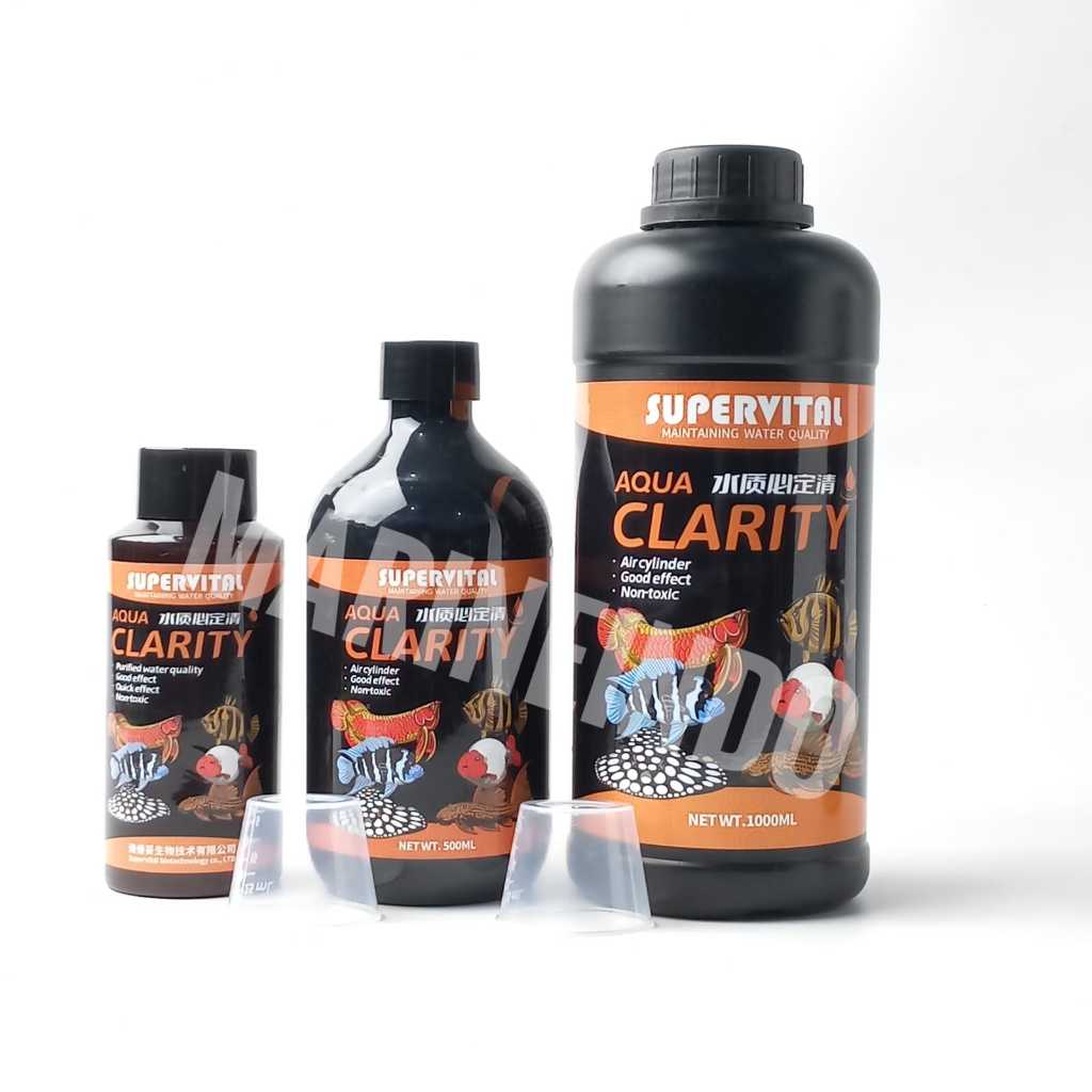 Jual Supervital Aqua Clarity penjernih air Aquarium 200ml/500ml/1000ml | Shopee Indonesia