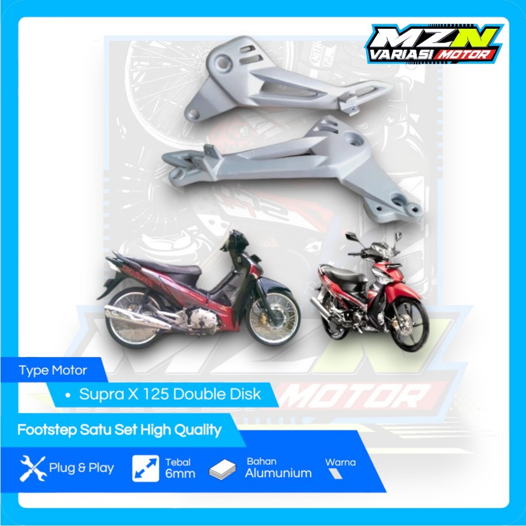 Jual Footstep Supra X 125 DD Step Supra X 125 DD Satu Set High Quality ...