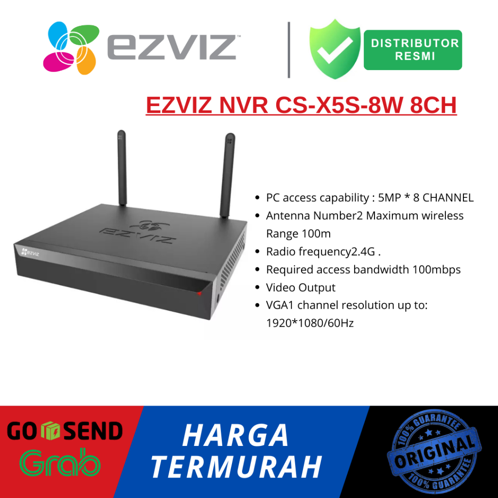 Jual EZVIZ NVR CS-X5S-8W 5MP 8CH | Shopee Indonesia