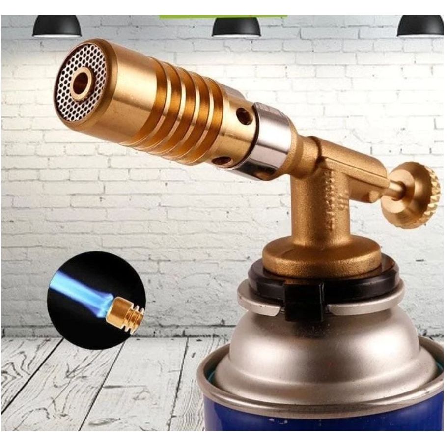 Jual Gas Torch Flame Gun Blow Torch Portable (Kepala Las Manual Full Tembaga Kuningan 1818/733 ...