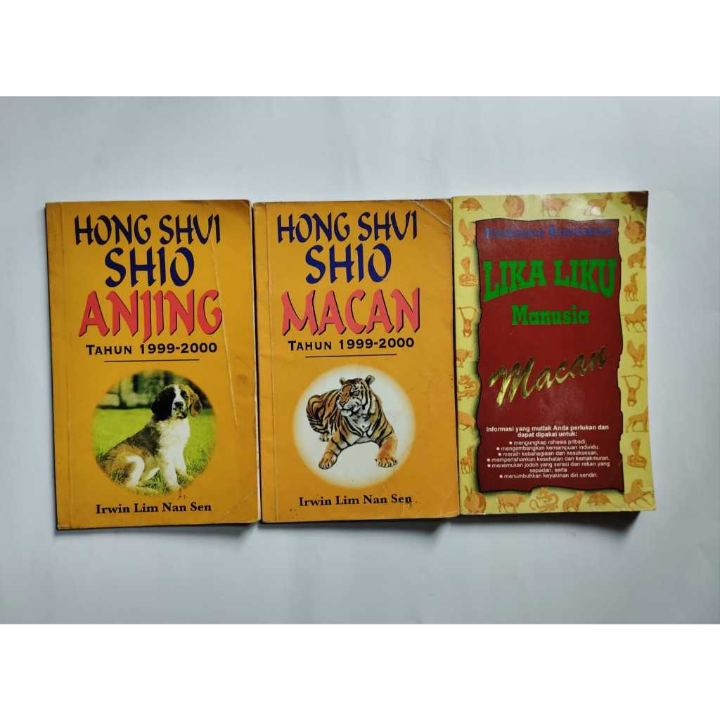 Jual BUKU : HONG SHUI SHIO ANJING TAHUN 1999 - 2000 DAN SHIO MACAN ...