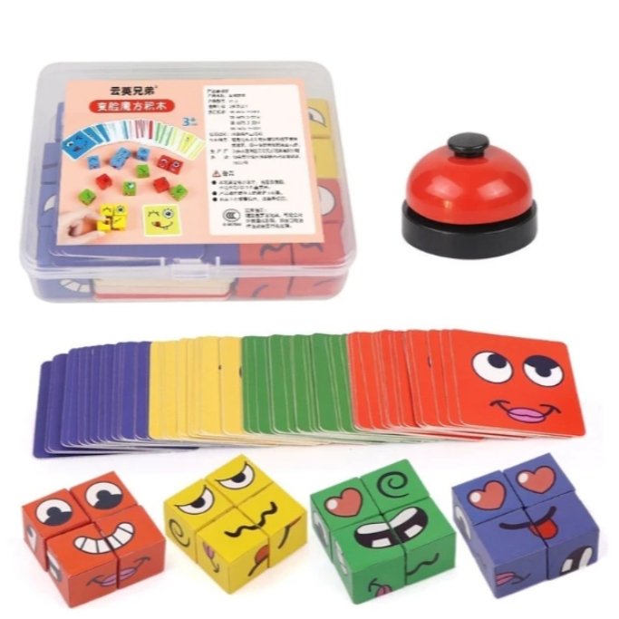 Jual Mainan Face Change Rubik Cube Puzzle / Mainan Susun Ekspresi Muka ...