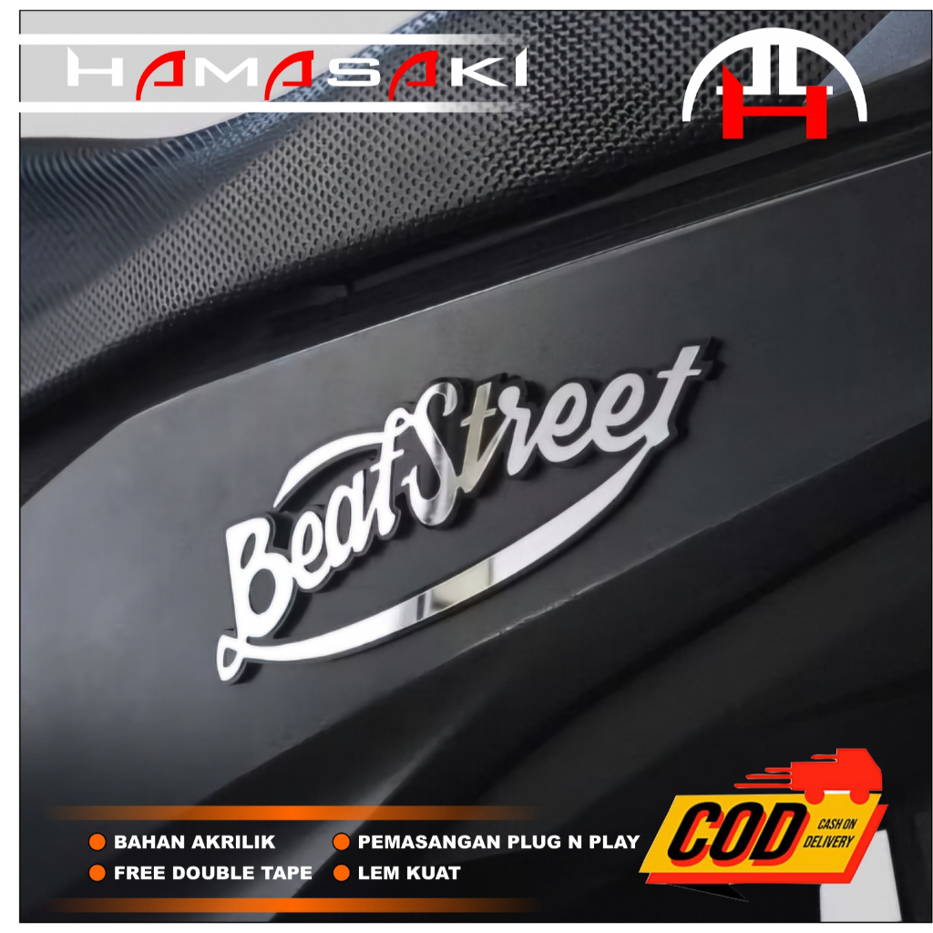 Jual 2PCS EMBLEM BEAT STREET STIKER BEAT STREET EMBLEM MOTOR STICKER ...