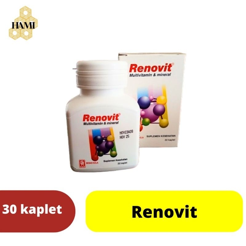Jual Renovit Botol 30 Tablet - Multivitamin dan mineral | Shopee Indonesia
