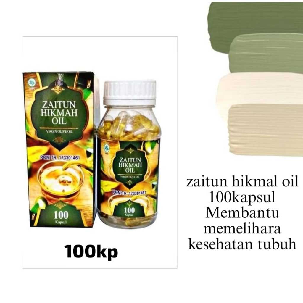 Jual Minyak Zaitun Hikmah Oil 100 Kapsul Ekstra Virgin Olive Oil ...