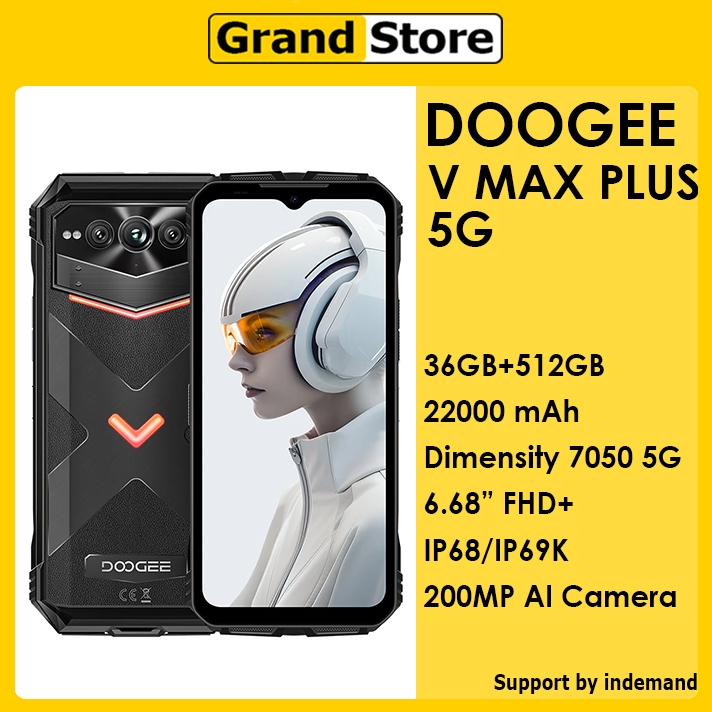 Jual Doogee V Max Plus 5G 36GB 512GB 200MP 6.58" Android 14 22000mAh ...