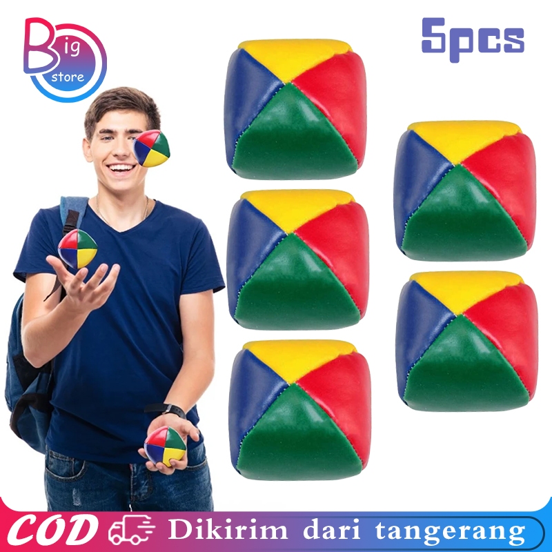 Jual Isi 5pcs Juggling Balls Set Juggling Ball Funny Bean Bag Juggle ...