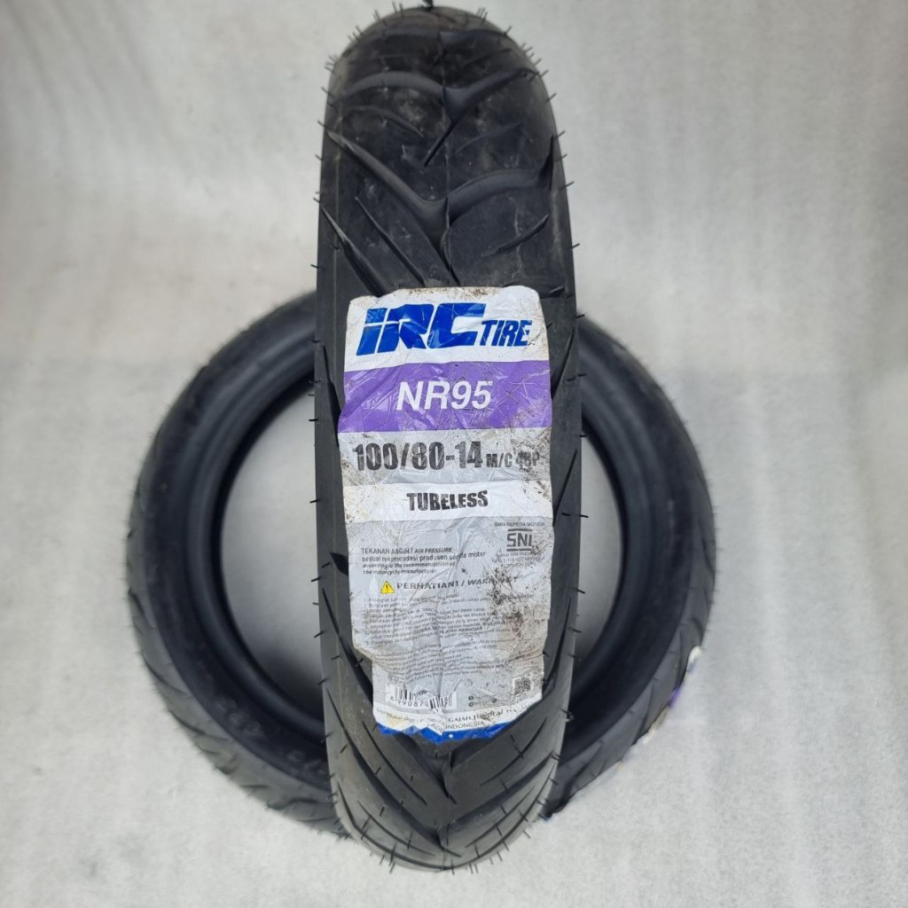 Jual Ban Luar IRC 100/80-14 NR 95 Tubless Produksi Terbaru Original ...