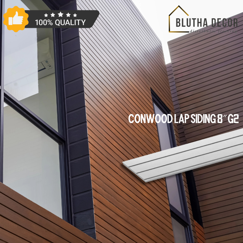 Jual CONWOOD LAP SIDING 8 G2 FIBER SEMEN WARNA NATURAL - HARGA TERTERA ...