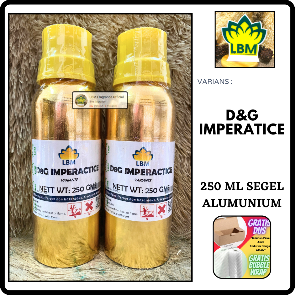 Jual Bibit Parfum Murni D&G Imperatice Packing 250 ML SEGEL LBM ...