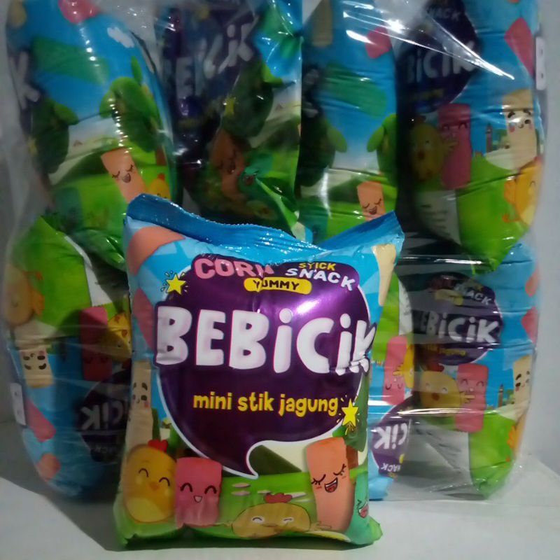 Jual BEBICIK Snack Corn Stick Yummy Chiki Viral 1 Pak Isi 10 Pcs Ciki ...