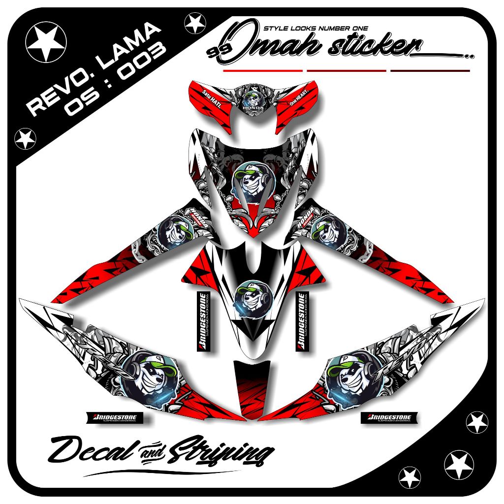 Jual Decal Sticker Revo Lama/Old Full Body .Striping Decal Revo Lama ...