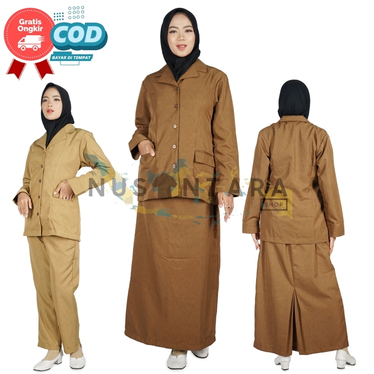 Jual Seragam Pns Wanita Seragam Pdh Wanita Keki Tua Keki Muda Bawahan ...