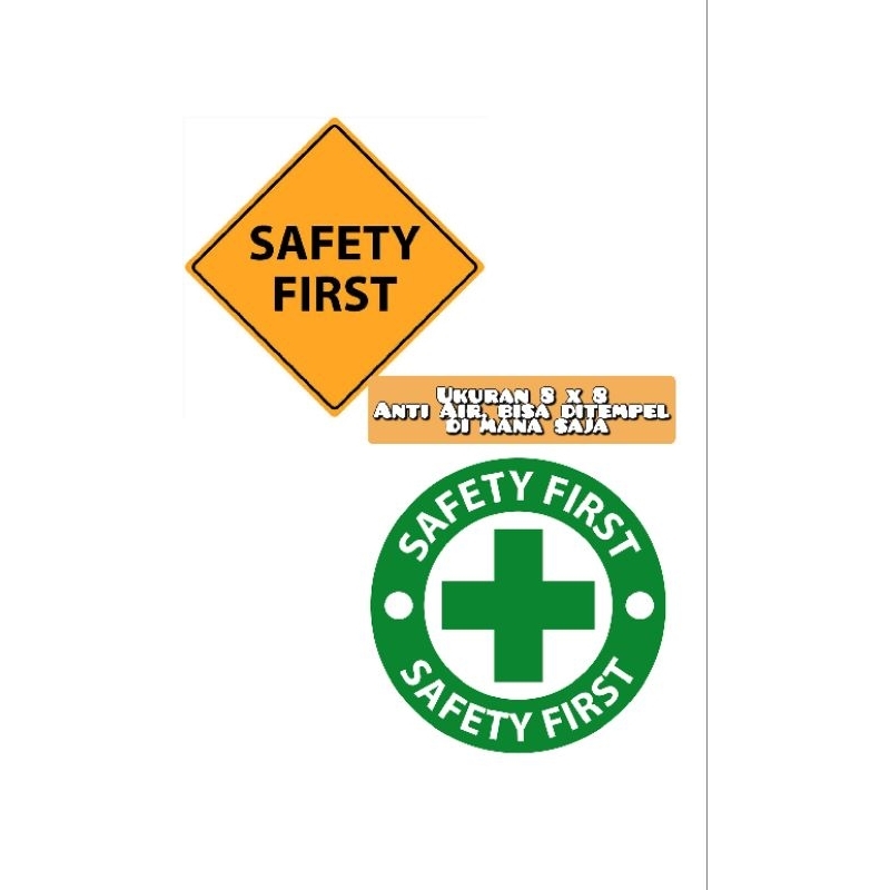 Jual Sticker Vynil K3 Safety Keselamatan Proyek Stiker Safety Helm ...