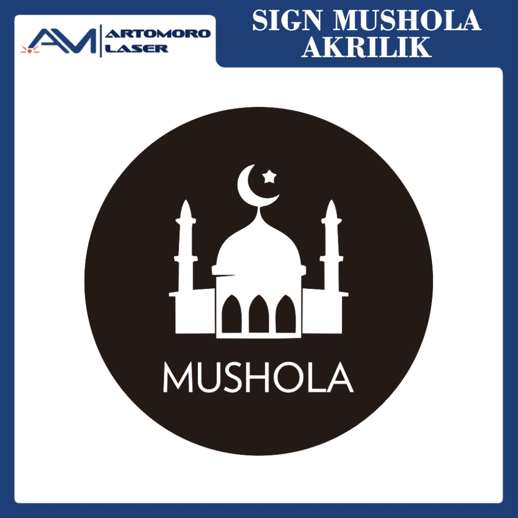 Jual SIGN MUSHOLA AKRILIK TEMPEL / ACRYLIC SIGN MUSHOLA MUSQUE ISLAMIC ...