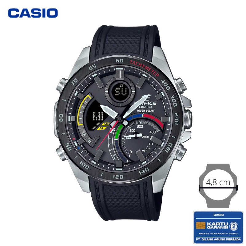 Jual JAM TANGAN PRIA CASIO EDIFICE ECB-900MP-1A ORIGINAL - ECB 900 MP 1ADR HITAM CASIO ORIGINAL ...