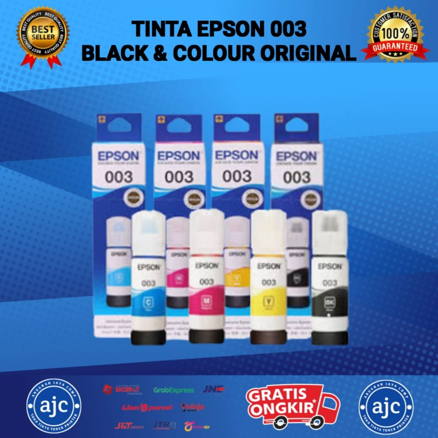 Jual Tinta Botol Printer Epson 003/L3110/L3150 [B/C/M/Y] | Shopee Indonesia
