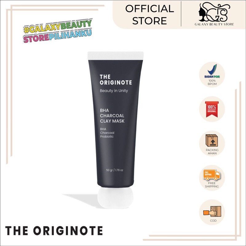Jual The Originote BHA Charcoal Clay Mask 50gr | Shopee Indonesia