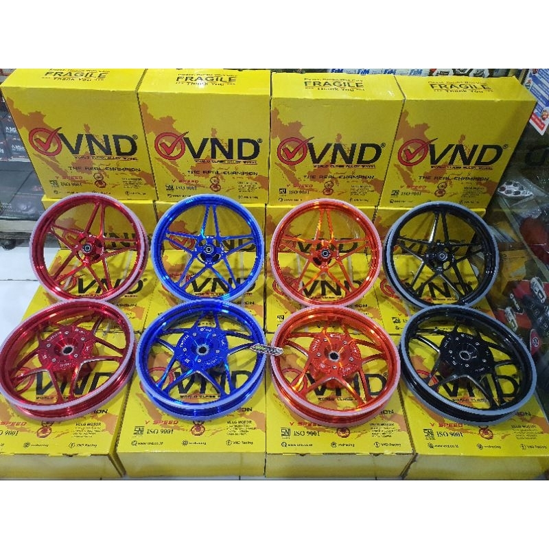 Jual Velg VND VSpeed V2 Model Bintang Motor Beat/Scoopy/Genio/Vario.125/150/160 Cbs 185-215 Ring ...
