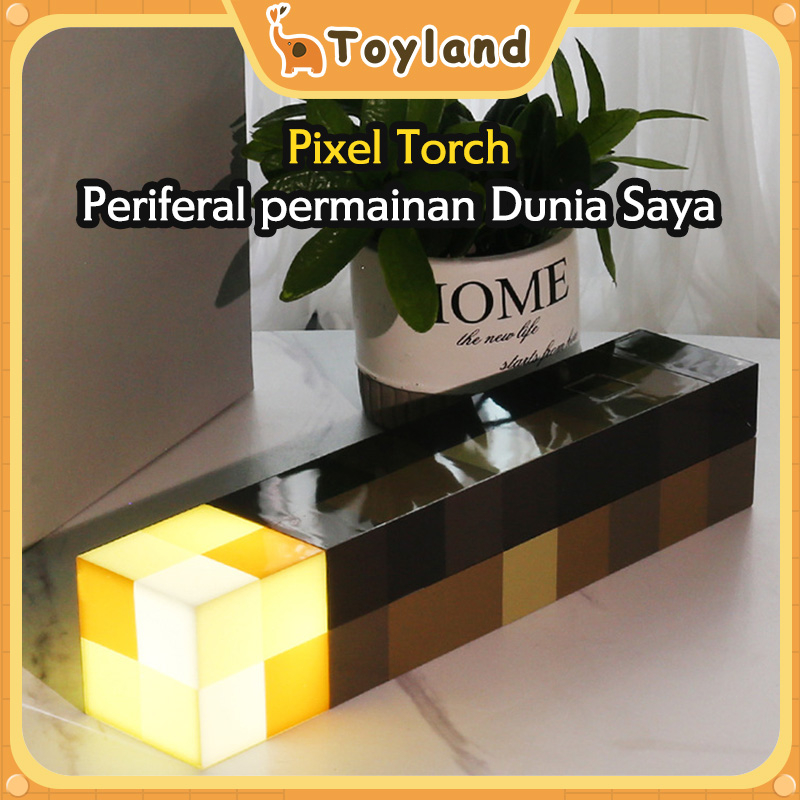 Jual Toyland Light Up Minecraft Torch 28CM High Brightness LED ...