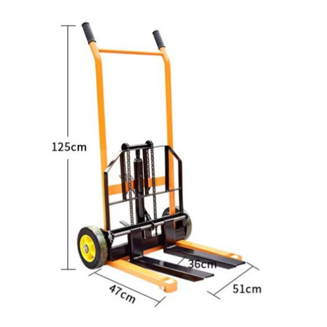 Jual Mini Hand stacker 200Kg forklift Manual 200KG*90CM | Shopee Indonesia
