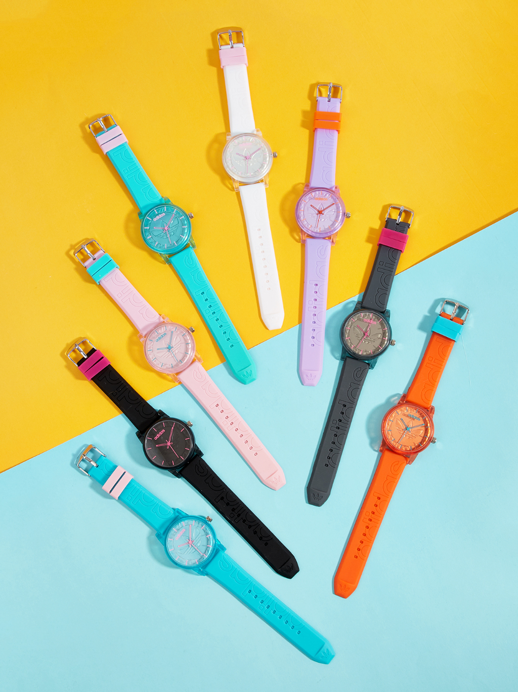 Jual Jam Tangan Analog Wanita Quartz Adidas Warna-Warni Simple Tali ...