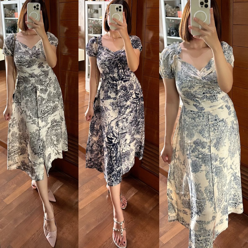 Jual KOREAN MAXI DRESS PAKAIAN WANITA ELEGANT BUSUI FRIENDLY BAJU BUMIL RAYON PREMIUM ADEM TIDAK ...