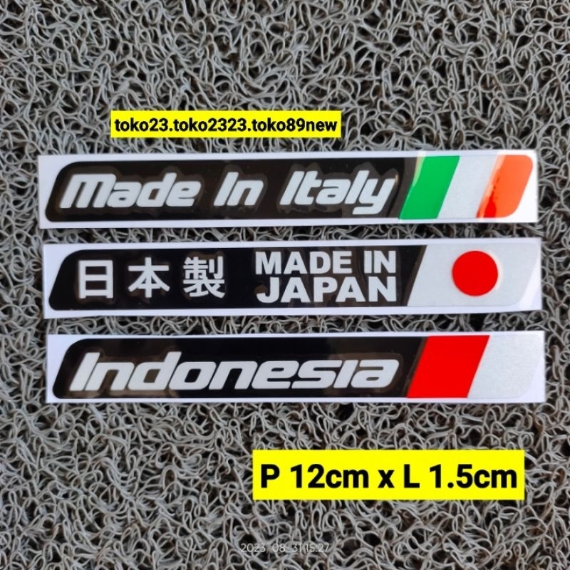 Jual stiker motor cutting stiker made in japan stiker bendera jepang ...