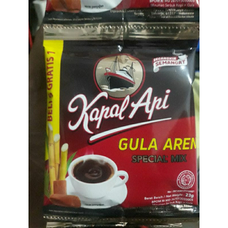 Jual Kapal Api Special Mix Gula Aren Renteng Isi 10 Sachet | Shopee ...