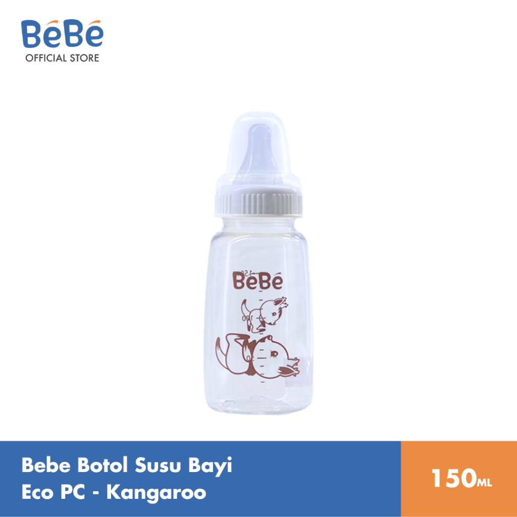 Jual BEBE Botol Susu Bayi Eco PC 150Ml Kangaroo | Shopee Indonesia