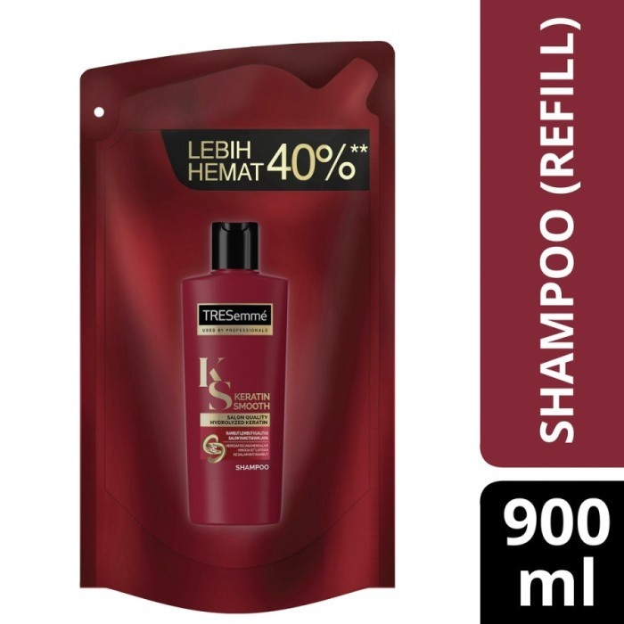 Jual Shampoo Tresemme Keratin Smooth Refill 900 Ml / Shampo Tresseme ...