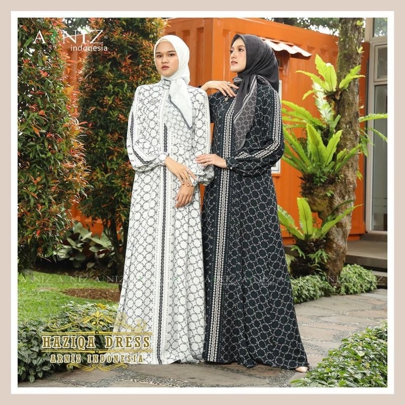 Jual Haziqa set By Arniz collection ( Dress & segi4 ) | Shopee Indonesia