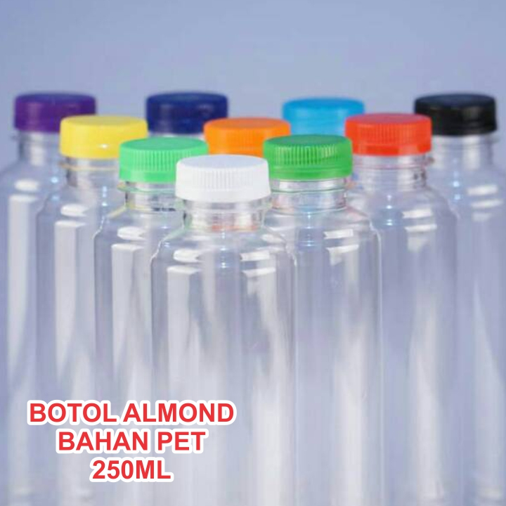 Jual ( isi 25 pcs ) STIKER MINUMAN UNIVERSAL UNTUK BOTOL ALMOND 250ML ...