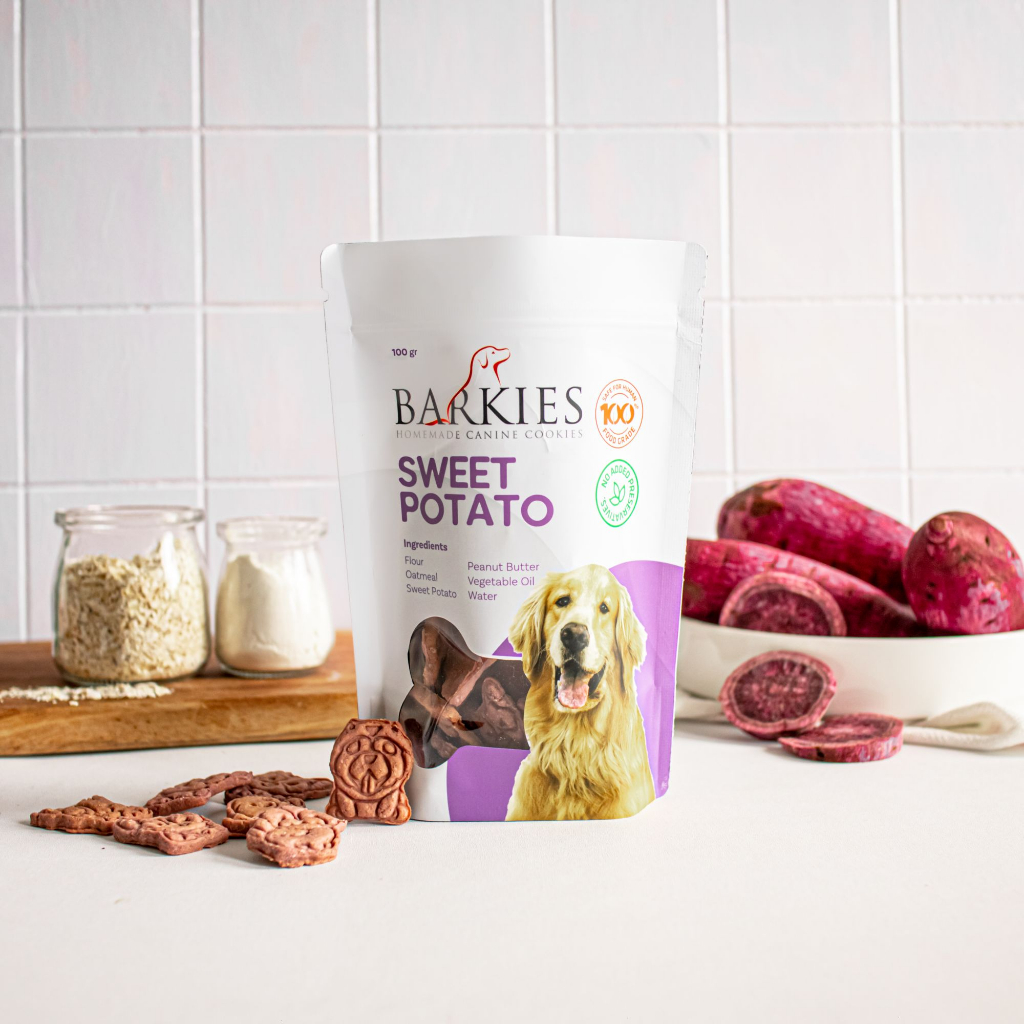 Jual Homemade Dog Snack Anjing Barkies Sweet Potato Rasa Ubi Ungu ...
