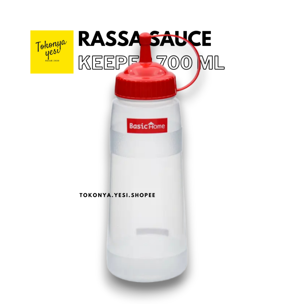 Jual Basic Home Botol Saos Kecap Plastik 700 ml Rassa Sauce Keeper BTS-3 | Shopee Indonesia