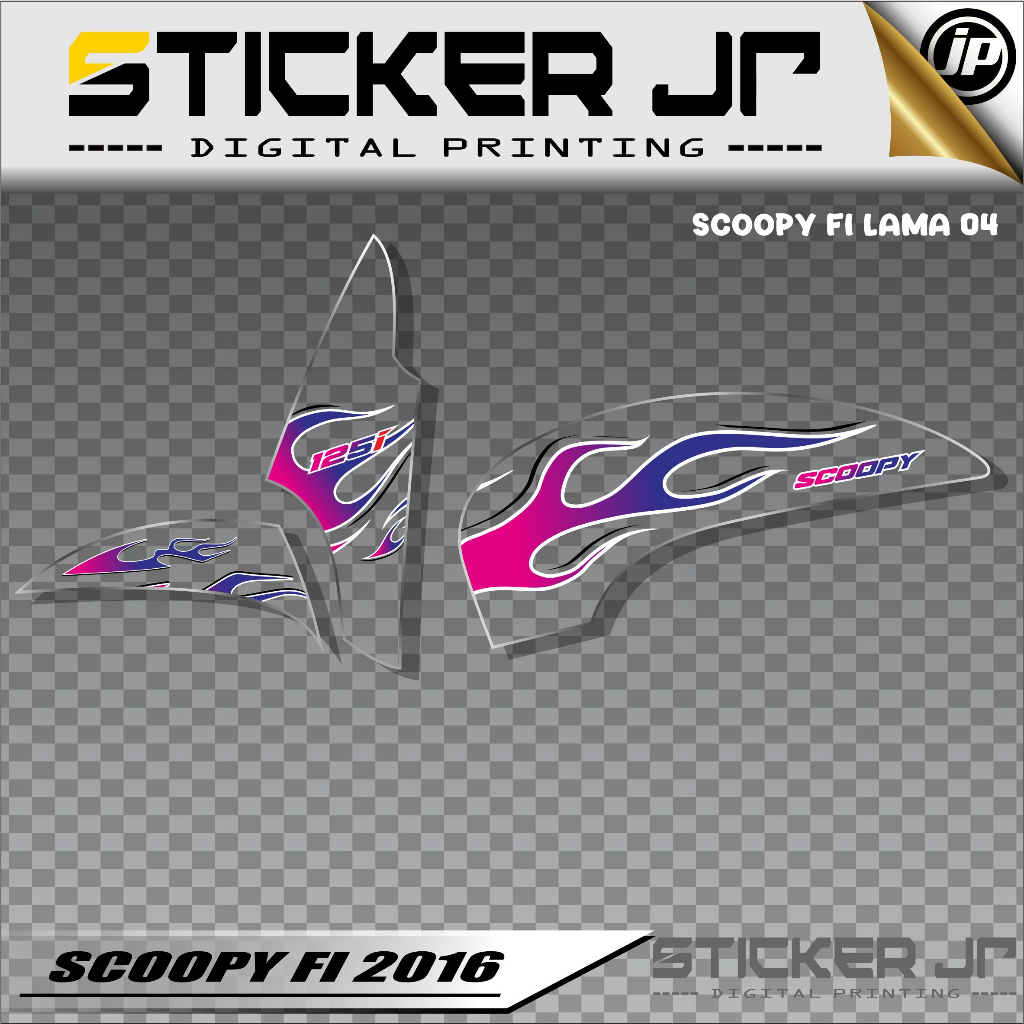 Jual Sticker Transparan Honda Scoopy Fi Lama Motif Api | Sticker SCOOPY ...