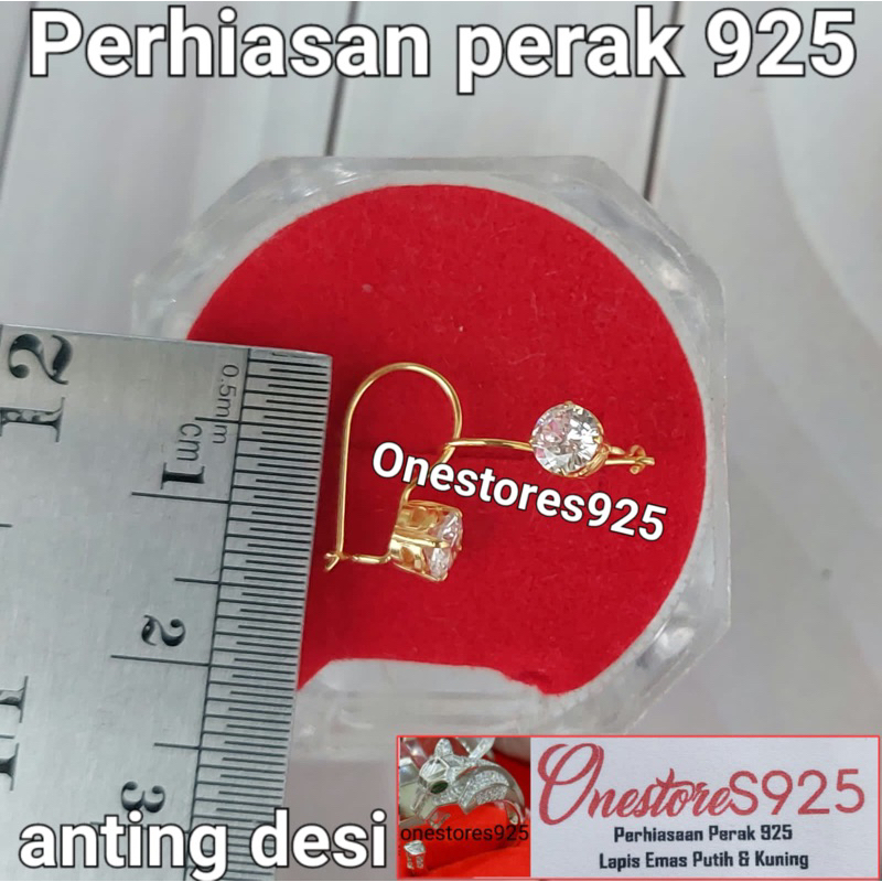 Jual ANTING BAYI MODEL MODEL PERAK ASLI 925 LAPIS EMAS KUNING | Shopee Indonesia